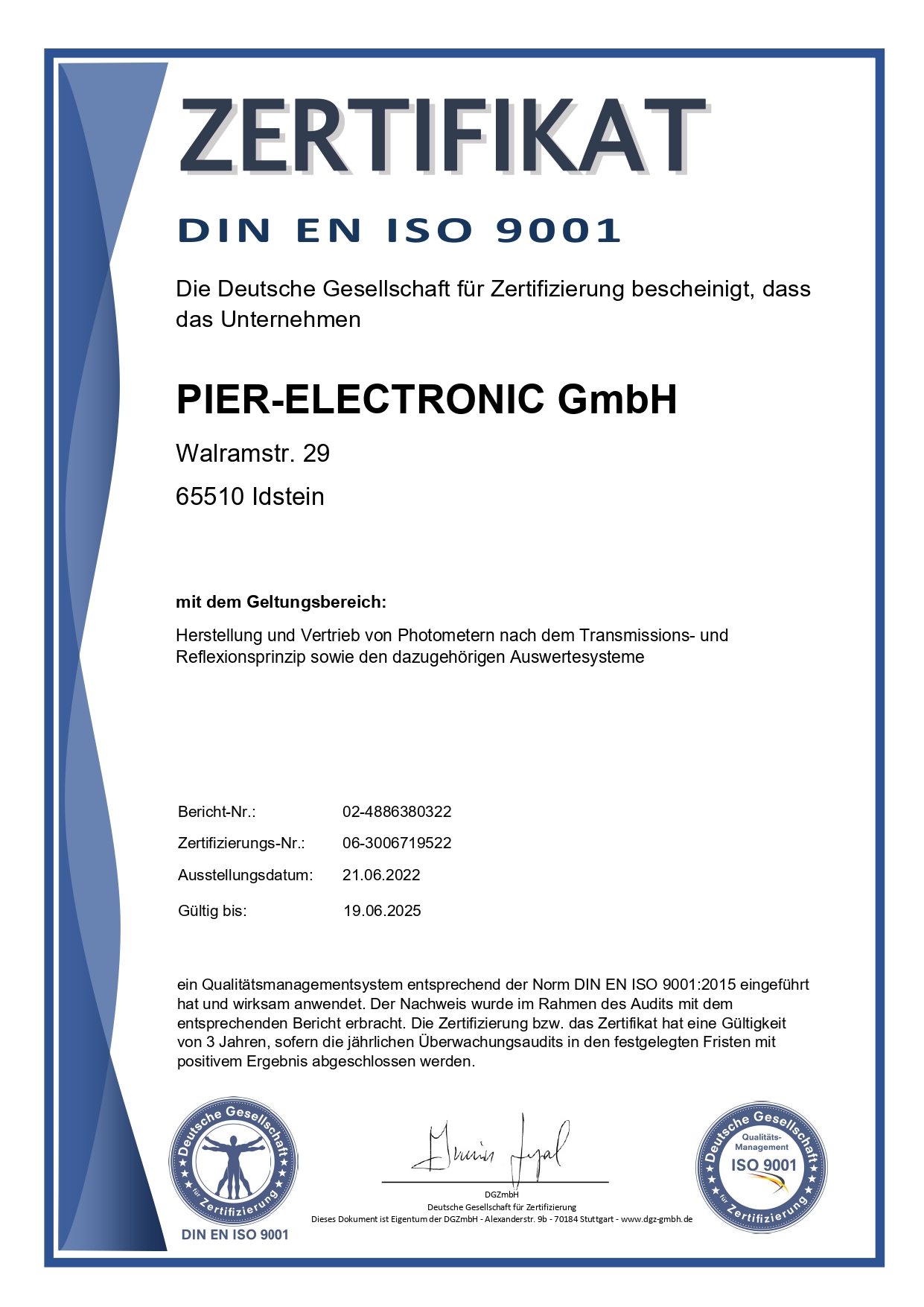 Über uns - PIER-ELECTRONIC GmbH